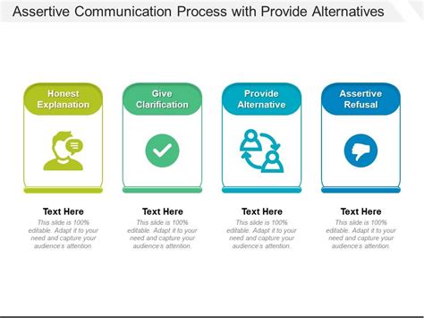 Assertive Communication Process With Provide Alternatives Ppt