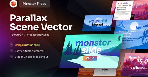 Parallax Scene Vector Powerpoint Template Incl Modern And Target Envato