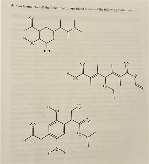 Solved Circle and label all the functional groups found in | Chegg.com