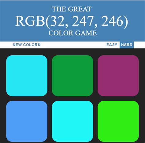 Github Sonnyftwcolorgame Short Js Inspired Color Picking Game Can