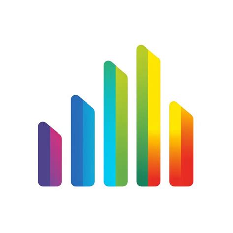 Rainbow Rising Graph Premium Ai Generated Image