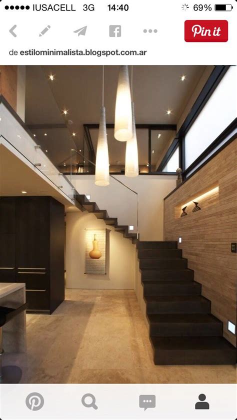 Escalera Doble Altura House Design Modern Staircase Luxury Apartments