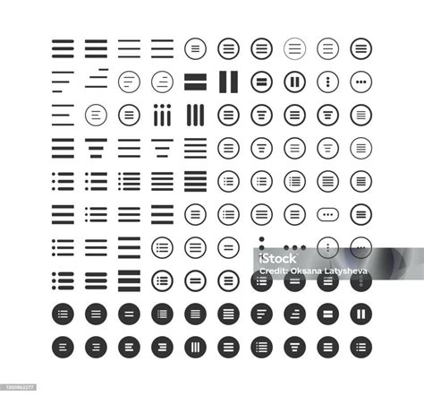 메뉴 Ui 디자인 요소 아이콘입니다 햄버거 버튼 우이 메뉴 및 햄버거 버튼 그래픽 사용자 인터페이스에 대한 스톡 벡터 아트 및