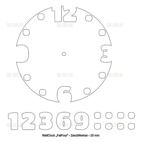 Часы «Конструктор» (Модель v-nkloc_0048) EPS, DXF, CDR, 2D векторная модель