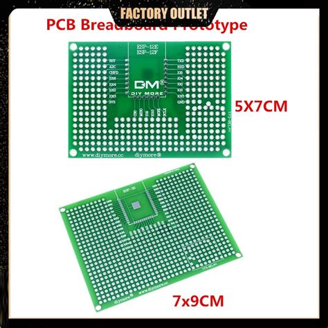 7x9cm Prototype Breadboard Pcb For Esp 32esp 32s Esp 12eesp 12f