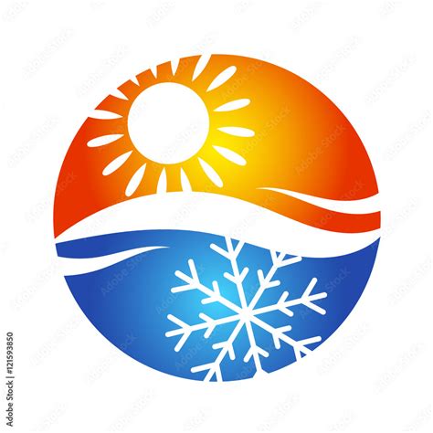 Air Conditioning Logo Symbol Stock Vector Adobe Stock