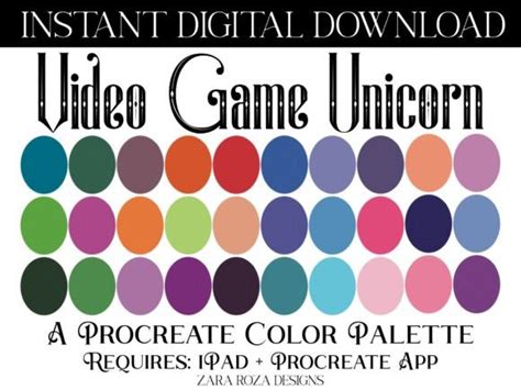 Cake Please Procreate Color Palette Graphic By Zararozadesigns