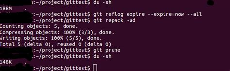 Git Use Up Space Even When File Is Unstaged Stack Overflow