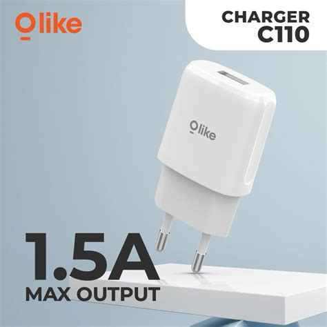 Jual Per 1pcs Olike Adapter Charger C110 Batok Charger 1 5a Smart Protection Single Usb Port