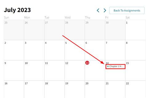 Achieve See When Assignments Are Due