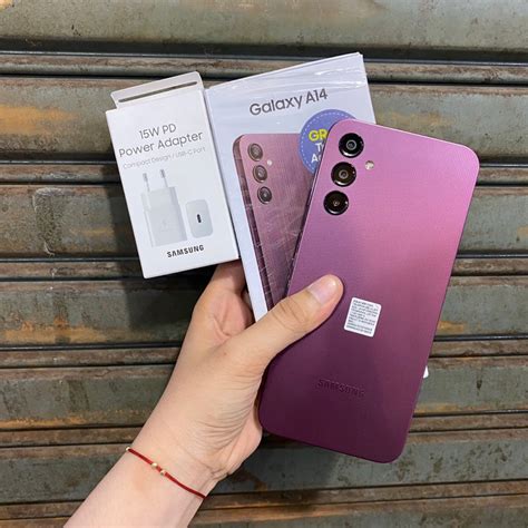 Jual Samsung A14 4 128gb Second Bekas Pakai Normal Fullset Original Resmj Shopee Indonesia