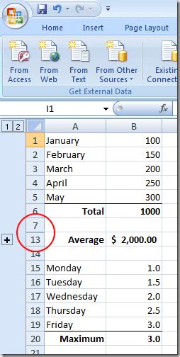 Agrupar Linhas E Colunas Em Uma Planilha Do Excel