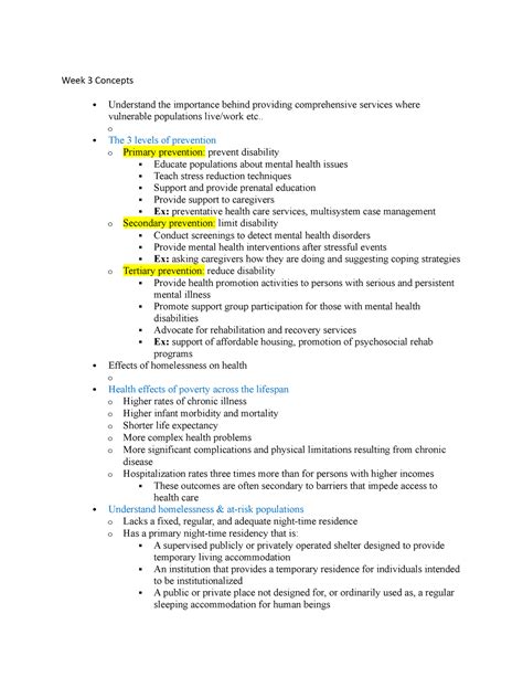 Week 3 Concepts Lecture Notes Week 3 Concepts Understand The Importance Behind Providing