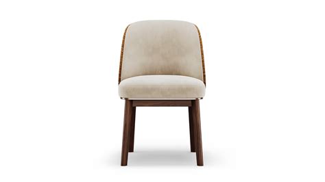 svelte elise chair with wooden legs and metal detail for sale at 1stdibs