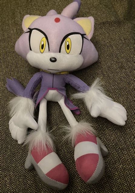 Blaze The Cat Plush Rare Version Sonic The Hedgehog Collectible 13” £39