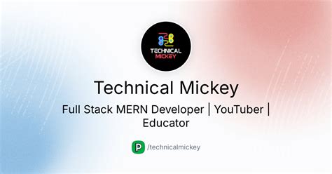 Technical Mickey • Peerlist
