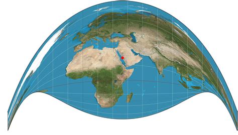 Craig Retroazimuthal Projection Of World Map Made By James Ireland Craig In 1909 To Help