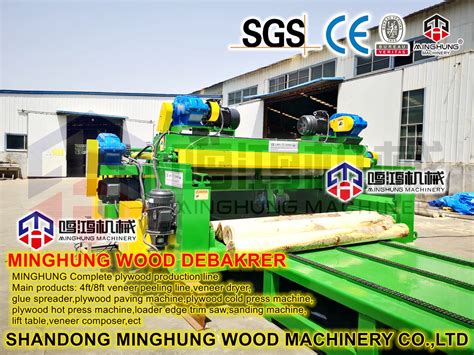 Spindleless Log Veneer Peeling Machine Shandong Minghung Wood