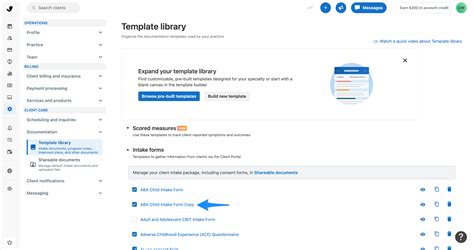 Creating Customized Templates SimplePractice Support