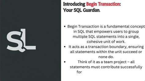 Begin Transaction Sql Technique Youtube