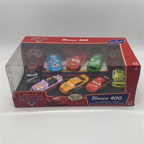 Disney Pixar Cars Movie Supercharged Dinoco 400 Piston Cup Racer 8