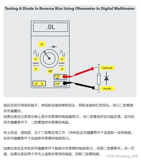 用万用表测量二极管电阻 Csdn博客