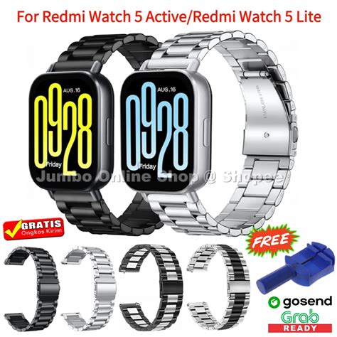 Jual STAINLESS STEEL METAL BAND STRAP REDMI WATCH 5 ACTIVE REDMI WATCH 5 LITE TALI JAM