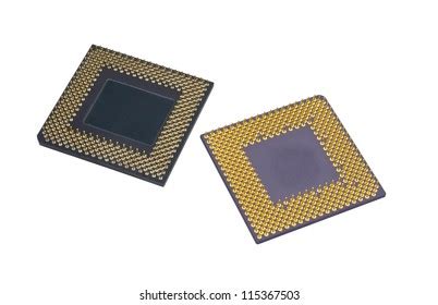 Modern Cpu Isolated On White Stock Photo Shutterstock