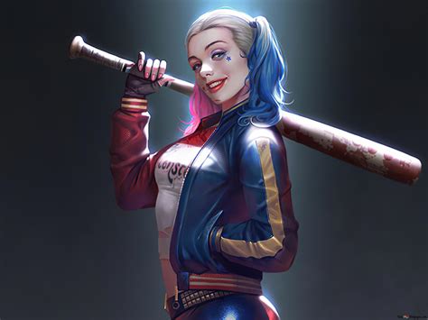 Dc Comics Supervillain Harley Quinn Fanart 2k Wallpaper Download