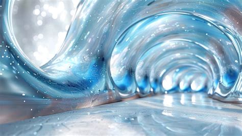 Translucent Glass Architecture Abstract 3d Render For Modern Background Design Stock