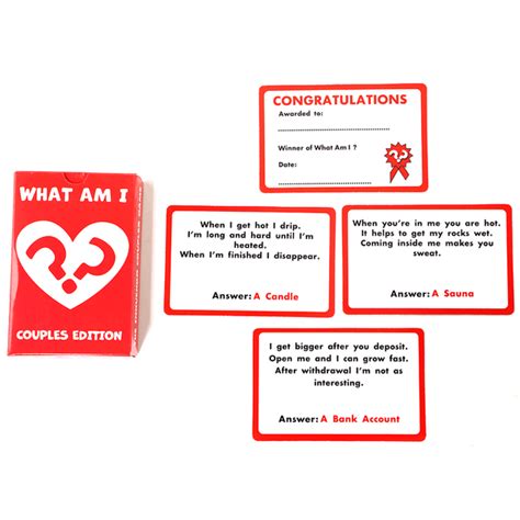 What Am I Game With Ambiguity Erotic Questions Board Sex Games For