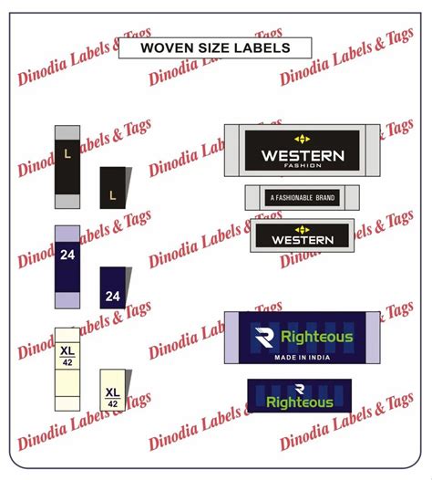 Woven Size Label At ₹ 2piece Woven Label In Bengaluru Id