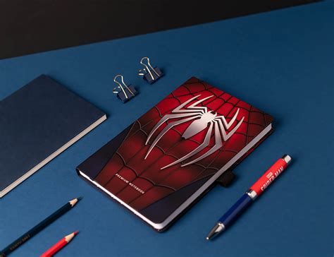 Spider Man Logo Notebook A5 With Pen Elbenwald