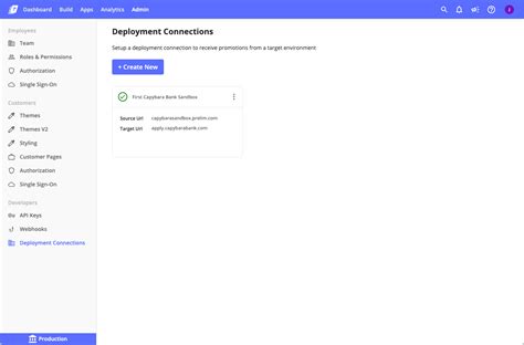 Working With Deployment Connections