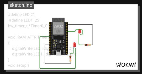 2200040135s 2led Wokwi Esp32 Stm32 Arduino Simulator