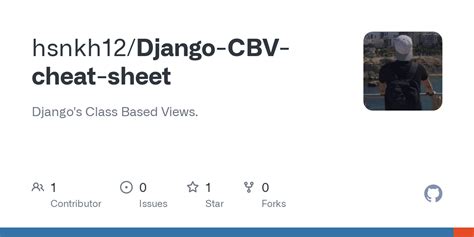 Github Hsnkh12django Cbv Cheat Sheet Djangos Class Based Views