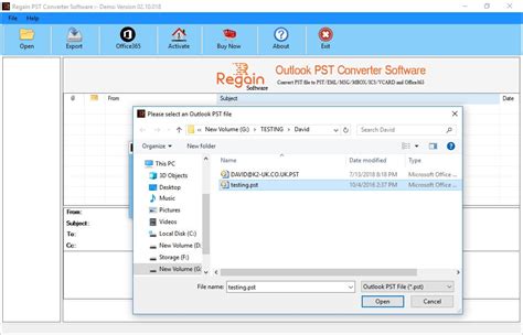 Regain Outlook PST Converter Regain Software CabinetM