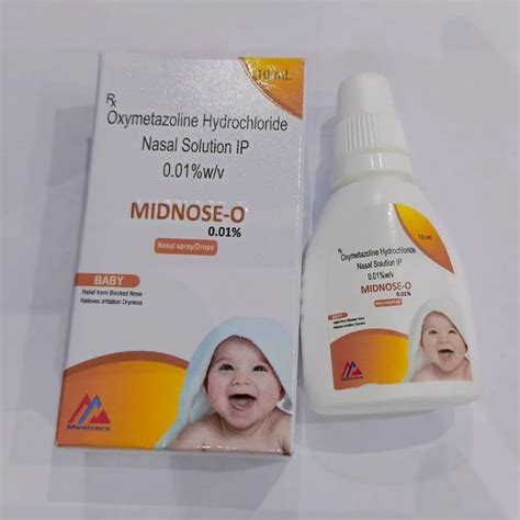 10ml Midnose O Oxymetazoline Hydrochloride Nasal Solution At Best Price