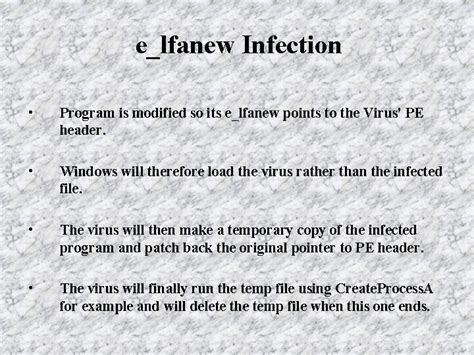 Windows Pe Files Infections And Heuristic Detection Nicolas