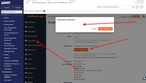 problem with create new clone job jetbackup feature request panel