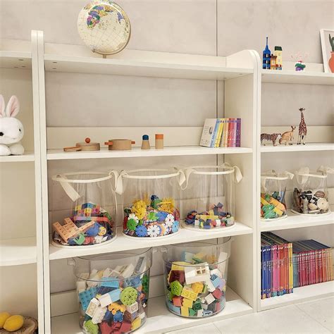 기타수납함 국산 투명 장난감 정리함 아기 수납 바구니 M 토이박스 레고 블럭 인형 보관함 오늘의집 쇼핑