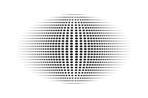 Premium Vector Halftone Circular Dotted Frames