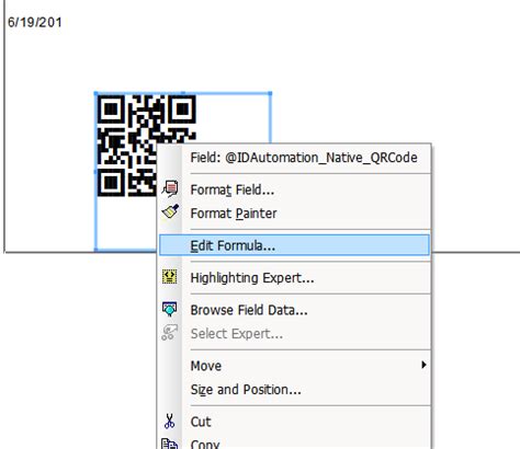 How To Create QR Code Barcodes Using The Native Generator For Crystal Reports