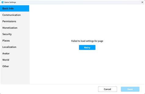 Game Settings Collaboration Plugin Settings Not Loading Platform Usage Support Developer