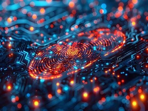 Fingerprint Scanner Enhancing Transaction Security And Robust Cybersecurity Protocols Premium
