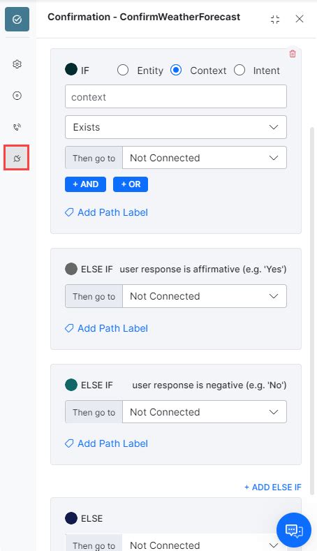confirmation nodes kore ai documentation
