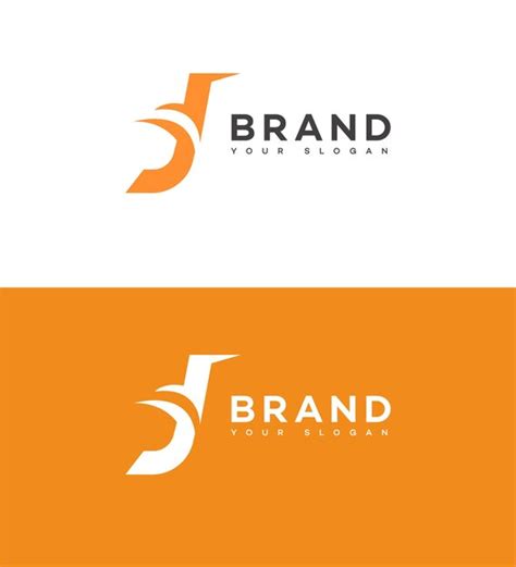 J 글자 로고 아이콘 브랜드 정체성 기호 J 글자 기호 템플릿 프리미엄 벡터