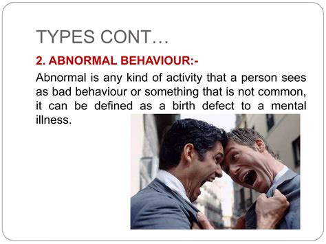Concept Of Normal And Abnormal Behaviour Pptx
