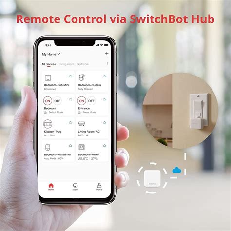 Switchbot Smart Switch Button Pusher No Wiring Wireless App Or Timer