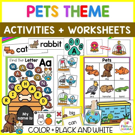 Pet Themed Activities Fun With Mama